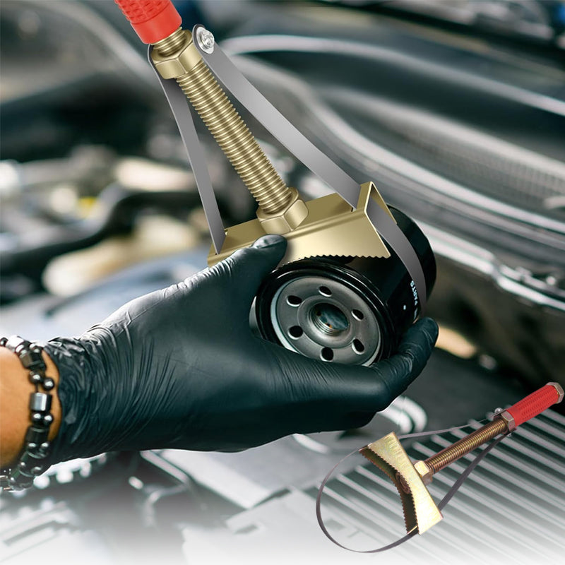 Auto Oil Filter Wrench with Adjustable Steel Strap – focoor